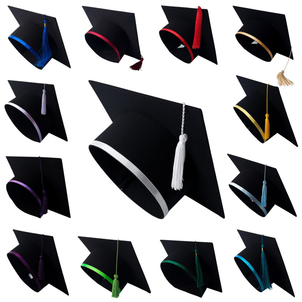 Toca absolvire neagra cu bentita si ciucure | Romera Print